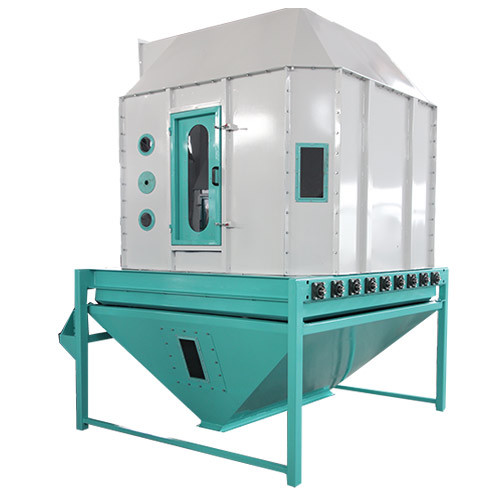 15t / H 6m3 โรงสีเม็ดไม้ Counterflow Pellet Cooler 1.1kw Pellet Cooling ...